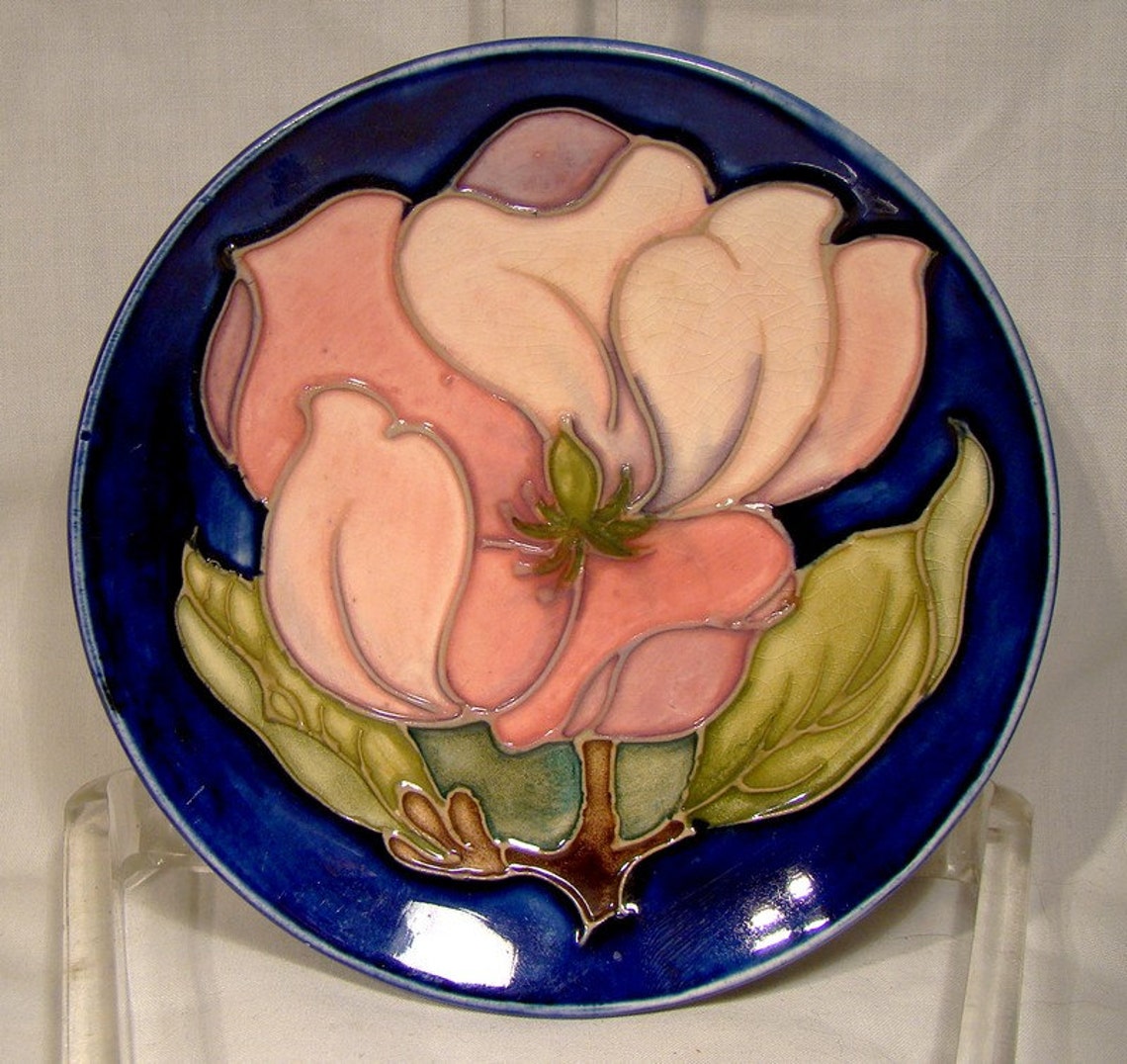 Moorcroft Pottery Magnolia 4-1/2 Plate or Round Dish | Etsy Canada