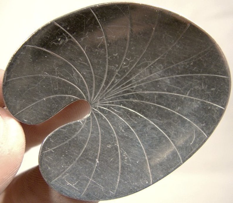 Hermann Siersbol Denmark Sterling Silver Lily Pad Brooch - Etsy Canada