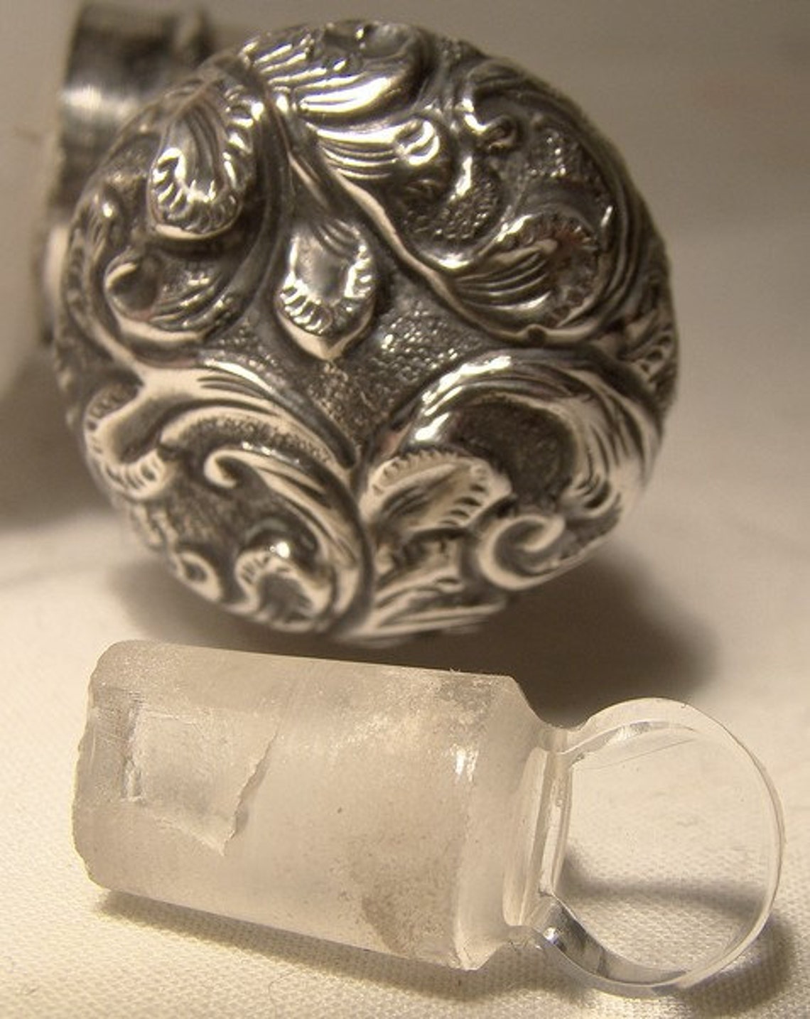 Victorian White Opaline Glass Perfume Sal Volatile Smelling | Etsy