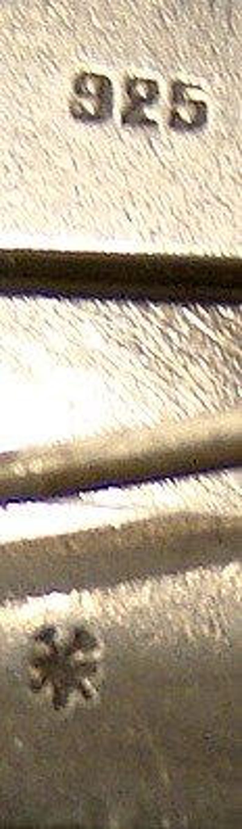 Clement Berg Norway Sterling Silver Purple White Enamel Rectangle ...