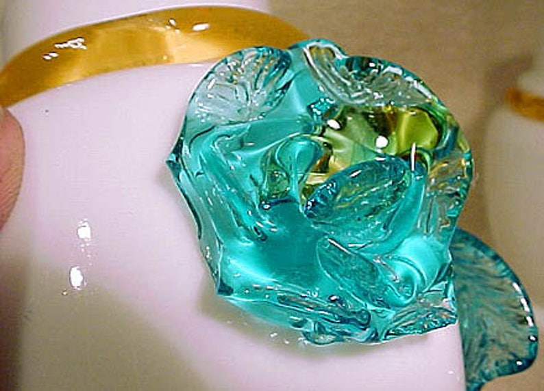 Pair Victorian Milk Glass Applied Flowers Mantle Vases 1880 - Etsy