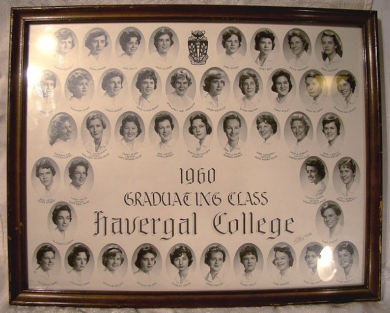 Havergal College Toronto 1960 Graduation Class Picture - Etsy Canada