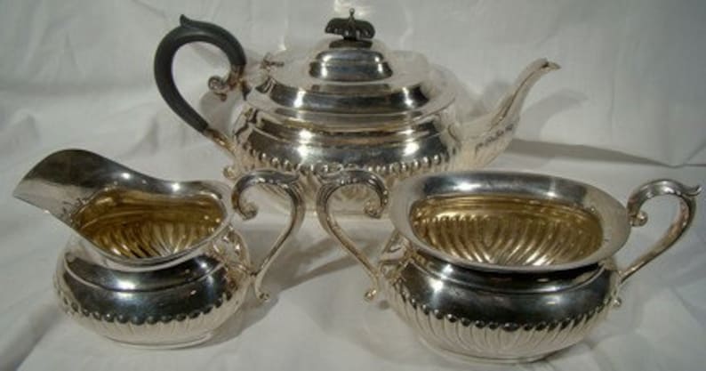 Birks Regency Plate 3 Piece Tea Set 1930s - Etsy