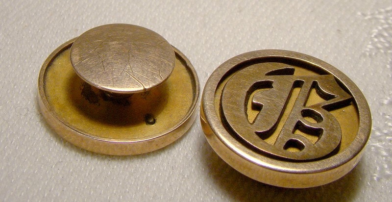 Victorian 12K Yellow Gold Collar Studs or Buttons 1880s 1890 - Etsy