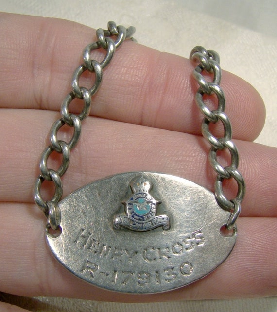 R.C.A.F. Royal Canadian Air Force Sterling Bracelet 1940s - Etsy