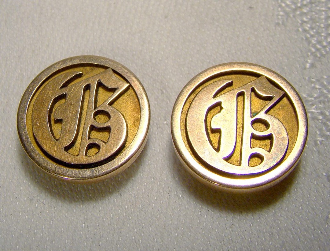 Victorian 12K Yellow Gold Collar Studs or Buttons 1880s 1890 - Etsy