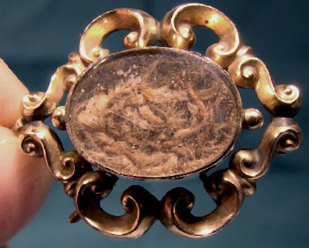Antique Victorian 9K Double Sided HAIR BROOCH 1860-80 - Etsy Canada