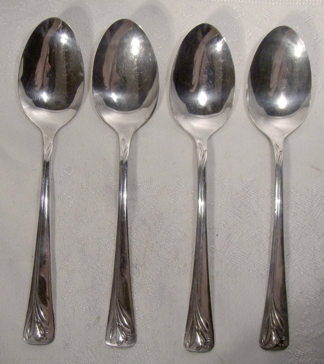 4 International Sincerity Magic Lily Silver Plated 6" Teaspoons 1955 - Etsy
