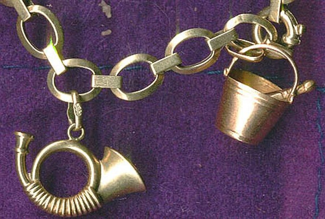 BIRKS 14k Charm Bracelet 1930 7 Unusual 14K 18K Charms - Etsy
