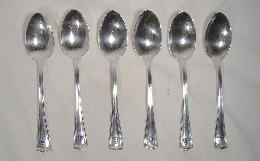 6 Scottish Rite 14th Degree Masonic Freemasons 4-3/8" Silver Plated ...