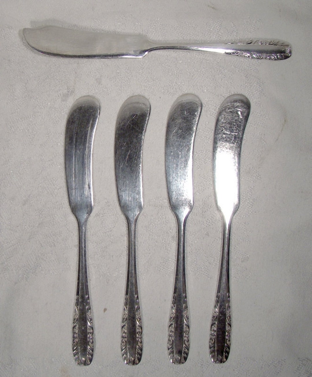 4 Mcg.c.co. Mcglashan King's Plate Inspiration 6-1/8" Butter Spreaders ...