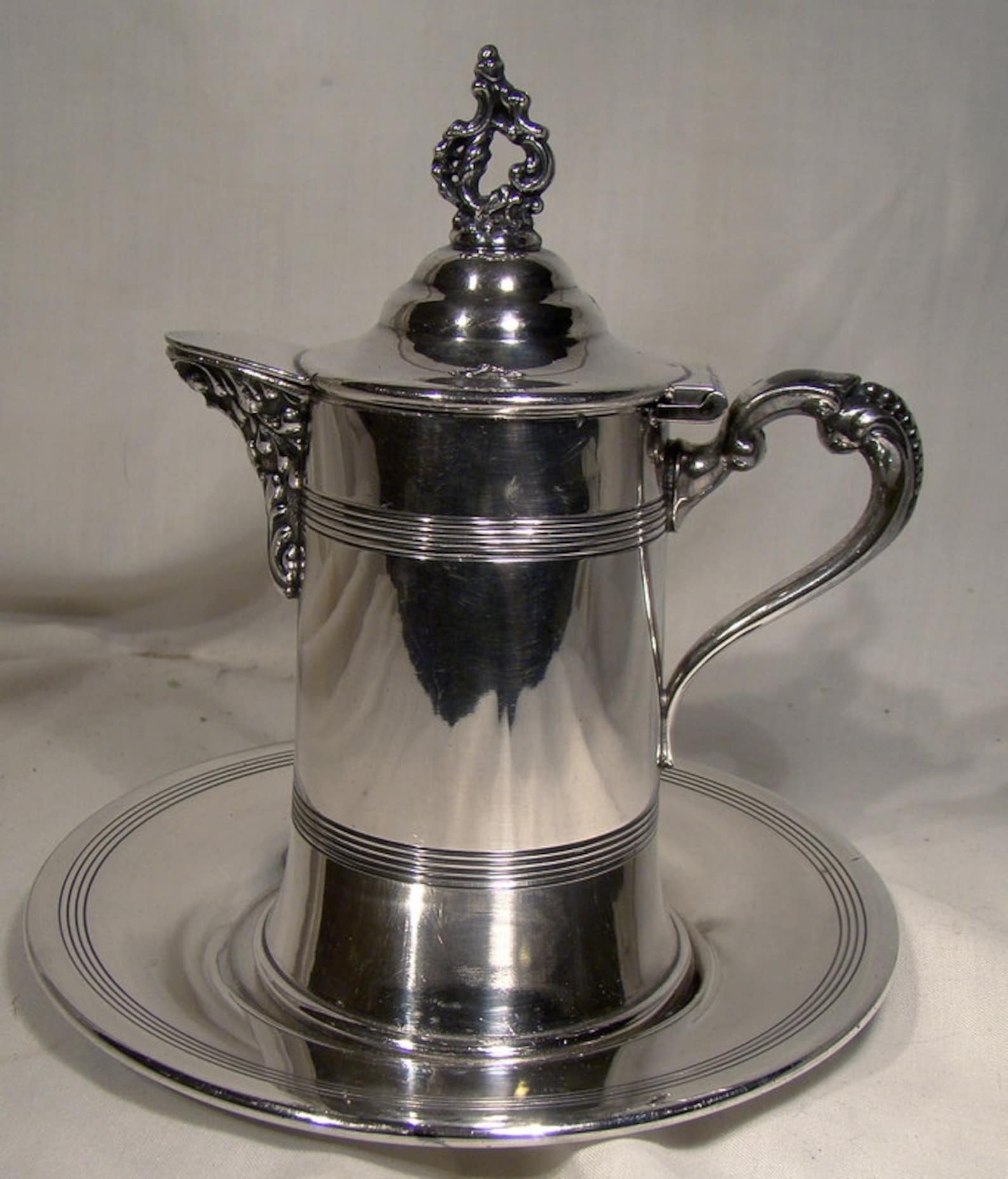 Benedict Proctor Silver Plated Syrup Pitcher or Jug With Underplate ...