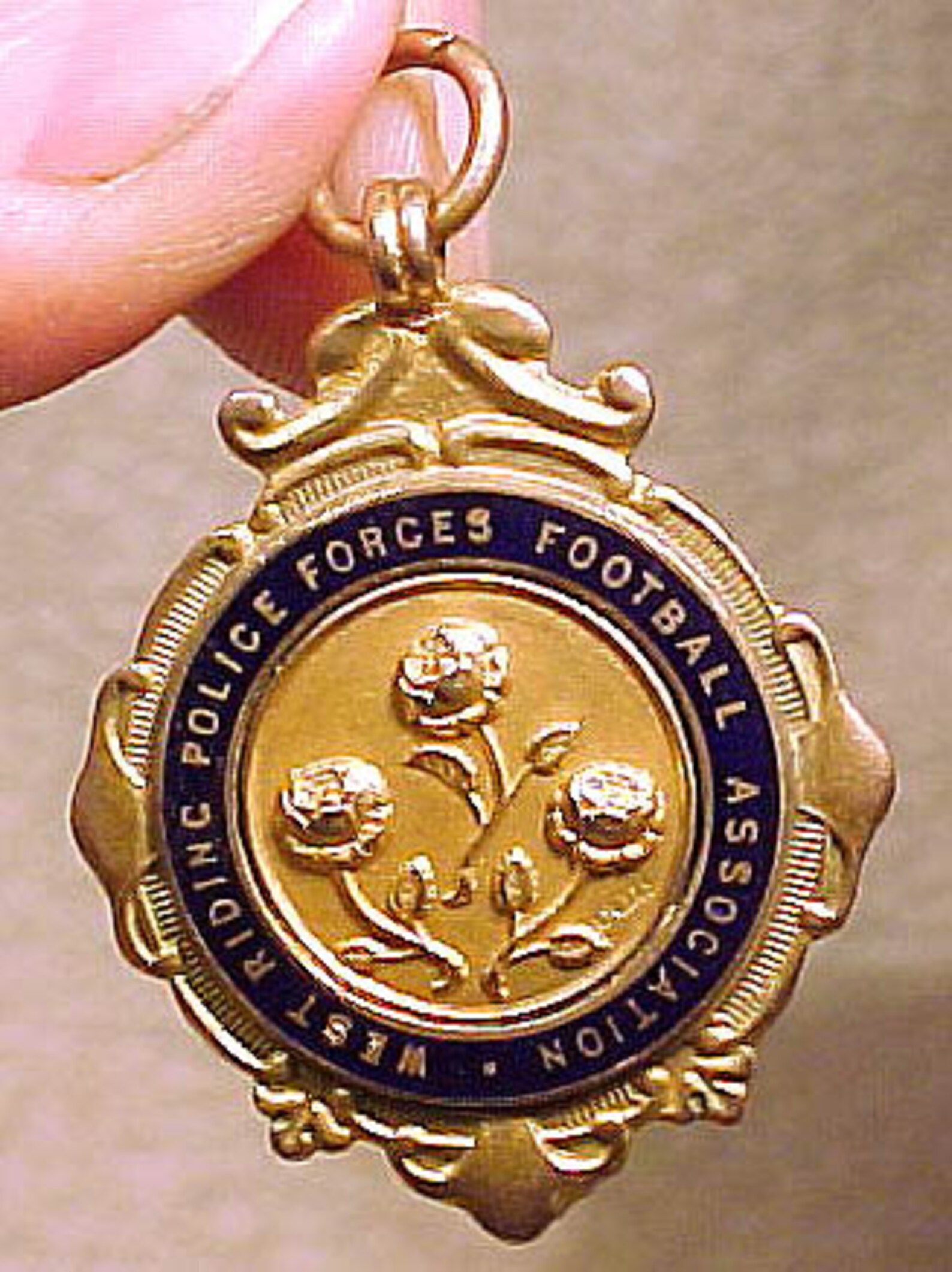 9K Gold Bradford UK Police Forces Football Award Watch Fob or | Etsy