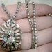 Jay Flex STERLING Silver White Rhinestone Necklace 1950s - Etsy