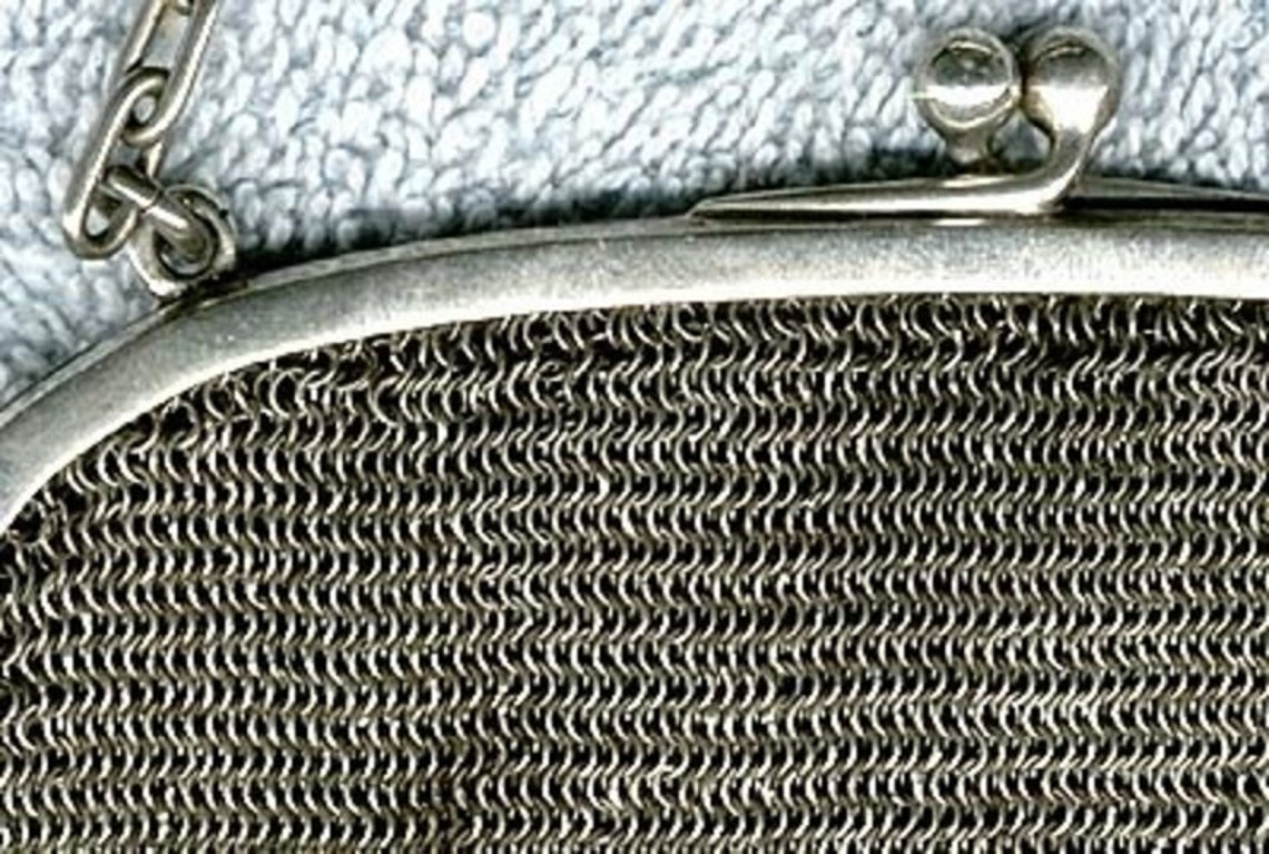 Edwardian Sterling Silver Mesh Purse Handbag 1900 1910 Antique - Etsy ...
