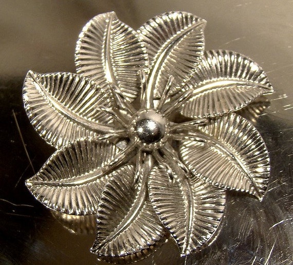 Bond Boyd Sterling Silver Pinwheel Flower Pin Brooch C1950s | Etsy Canada