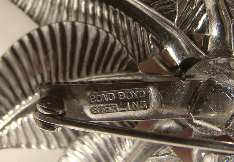 Bond Boyd Sterling Silver Pinwheel Flower Pin Brooch 1950s - Etsy Canada