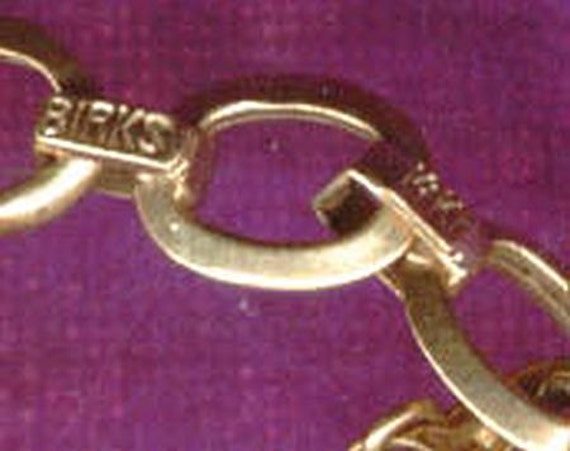 Birks 14K Charm Bracelet 1930 7 Unusual 14K 18K Charms