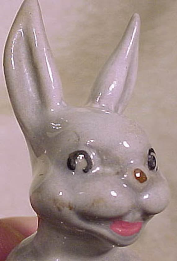 Wade Grey Laughing Rabbit Figure c1930s Scarce | Etsy