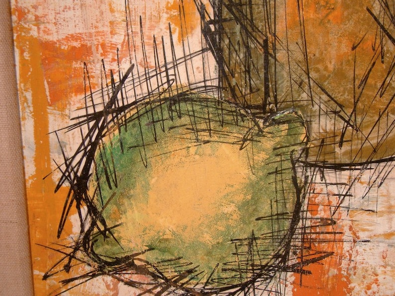 Franck L Oil on Panel Painting 1969 Modernist Still Life | Etsy