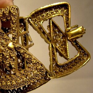 Gothic Style Filigree Gold Plated BRACELET 1950s 1960 - Etsy