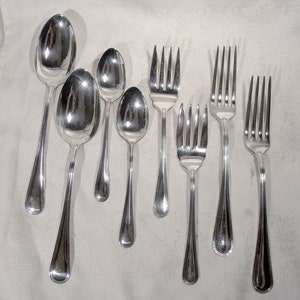 Birks York Regency Silver Plate Flatware - 8 Pieces (2 Partial Place ...