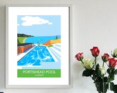 Portishead Pool Near Bristol UK Giclée Print - Etsy