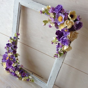 Wedding Frame for Wedding Photo. Polymer Clay Flower. Made to - Etsy