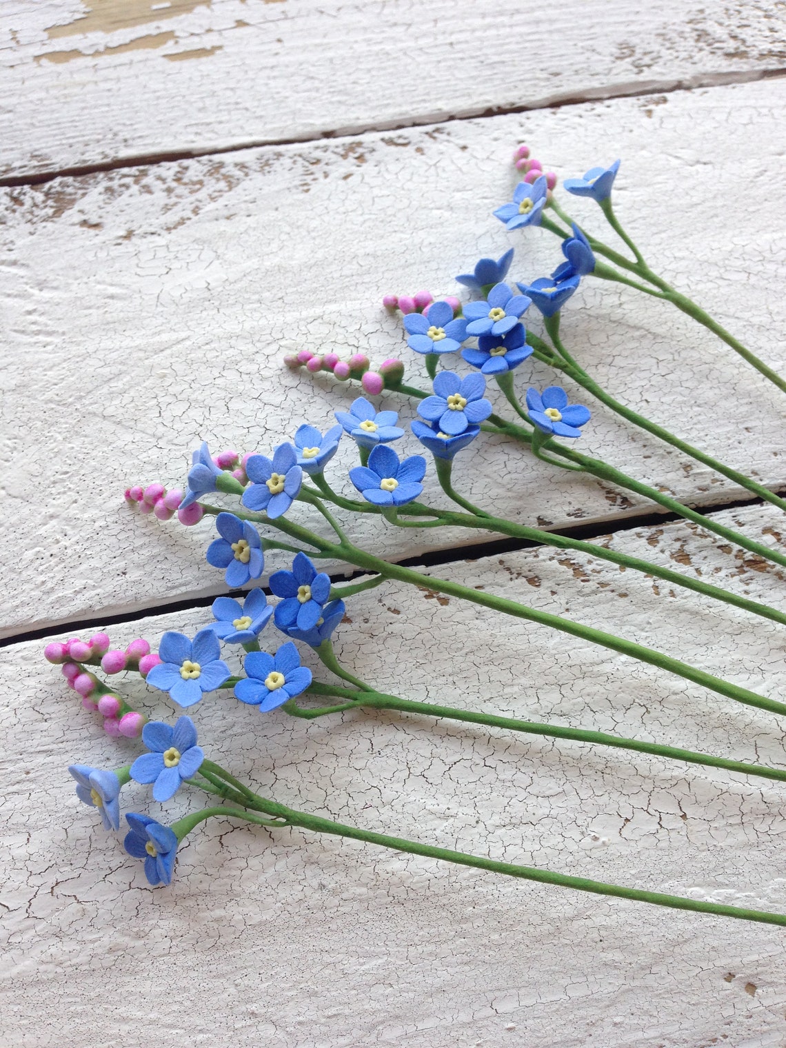 Wedding Bouquet With Forget-me-not. Add to the Bouquet.three - Etsy