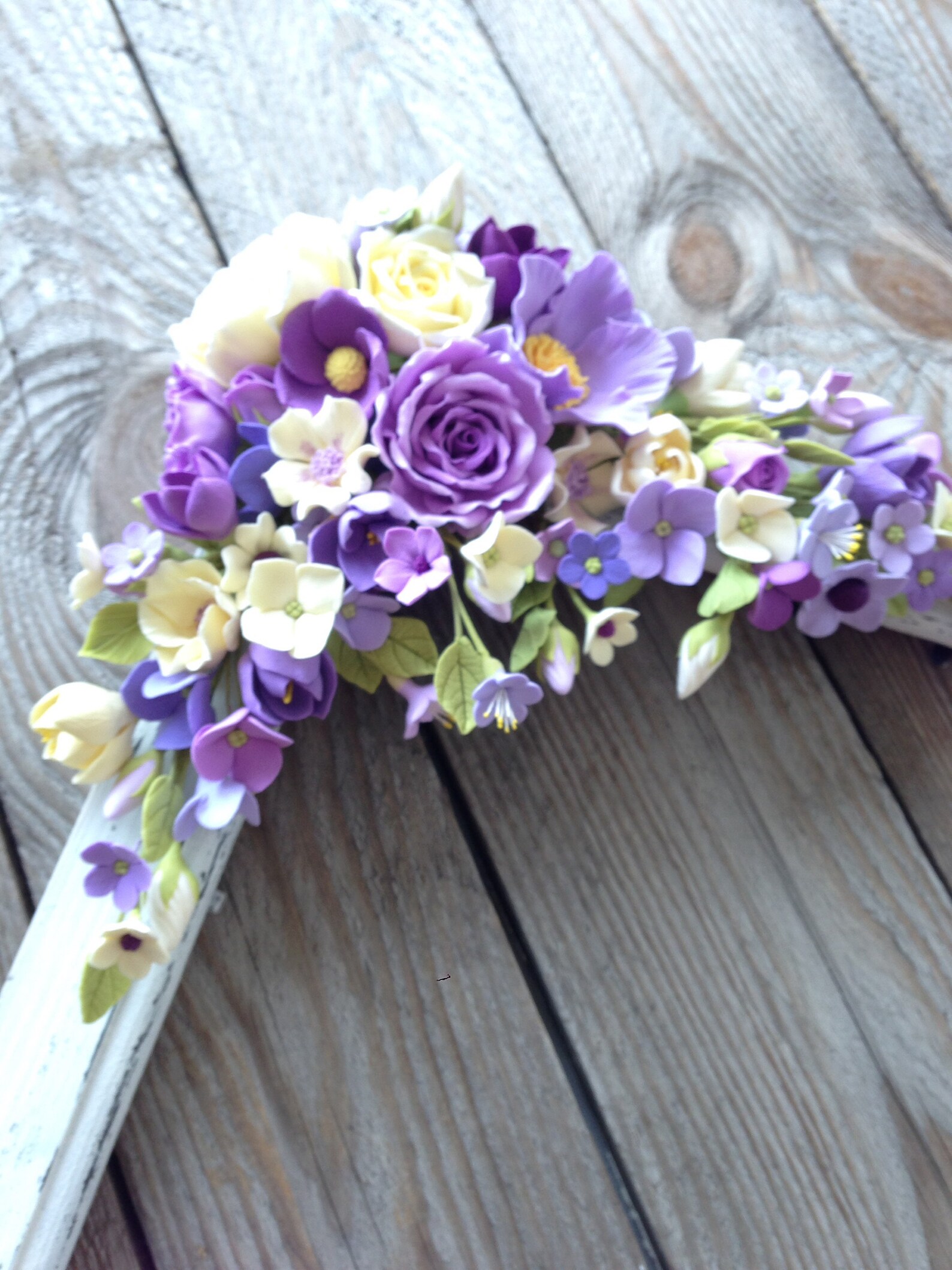 Wedding Frame for Wedding Photo. Polymer Clay Flower. Made to - Etsy