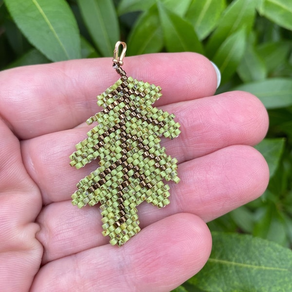 Oak Leaf Bead - Etsy