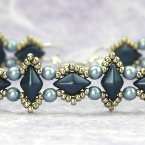 Aztec Diamond Bracelet and Earring Tutorial - Etsy