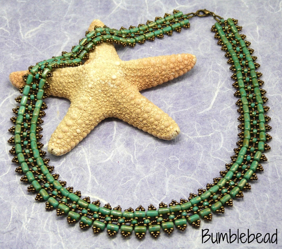 Inca Trail Necklace, Bracelet & Earring Tutorial - A Beadweaving ...