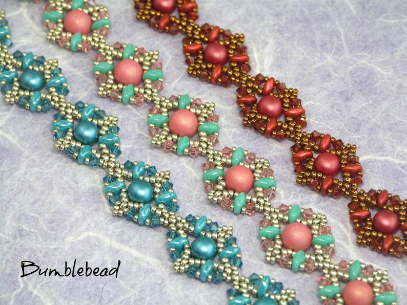 Liesel Bracelet and Earring Tutorial A Beadweaving Pattern | Etsy