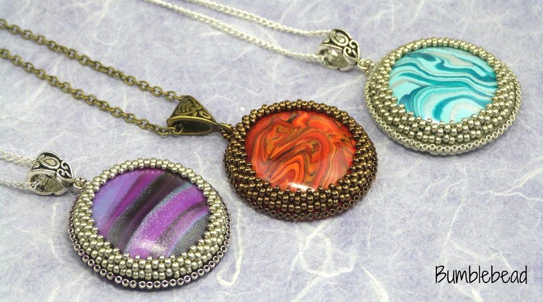 Capture A Cabochon - A Bead Embroidery & Beadweaving Tutorial - Pattern ...