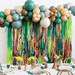 Safari Dino Backdrop, DIY Balloon Garland Green, Wild One First ...