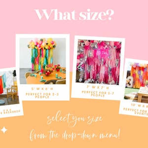 Neon Birthday Party Decorations Fringe Backdrop Bachelorette - Etsy