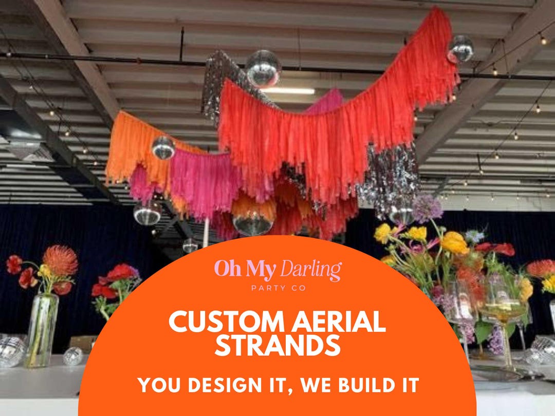 Custom Disco Ceiling Aerial: Fringe Party Decor - Etsy