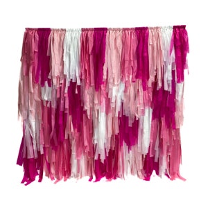 Pretty in Pink Party Fringe Backdrop Pink Photo Backdrop Pink Party ...