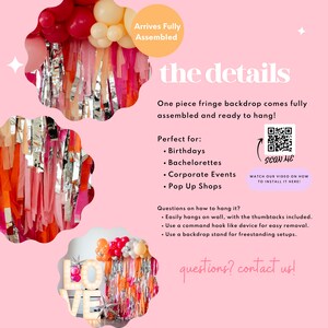 Veuve Before Vows Fringe Backdrop Bachelorette Party Decor Fringe Wall ...
