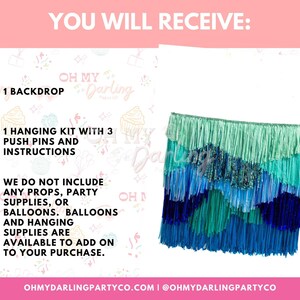 Under the Sea Backdrop, Balloon Garland, Ocean Party Decorations, Whale ...