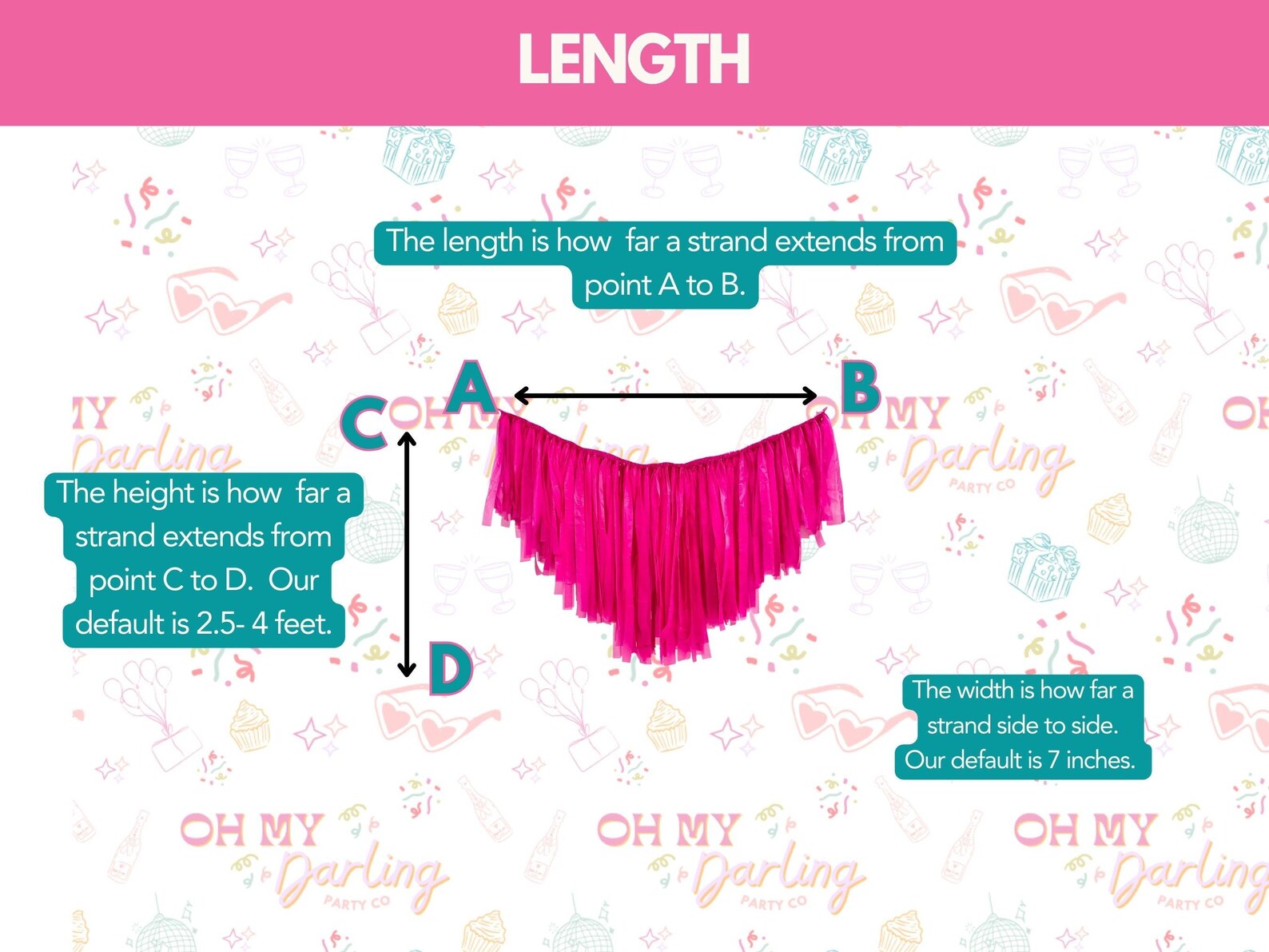 Starstruck Overhead Swagfringe Backdrop Streamer Wall Bachelorette ...