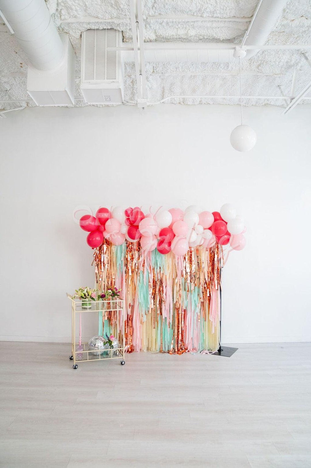 Princess Tea Party Backdrop and Balloons Tea for Two Party Decorations ...