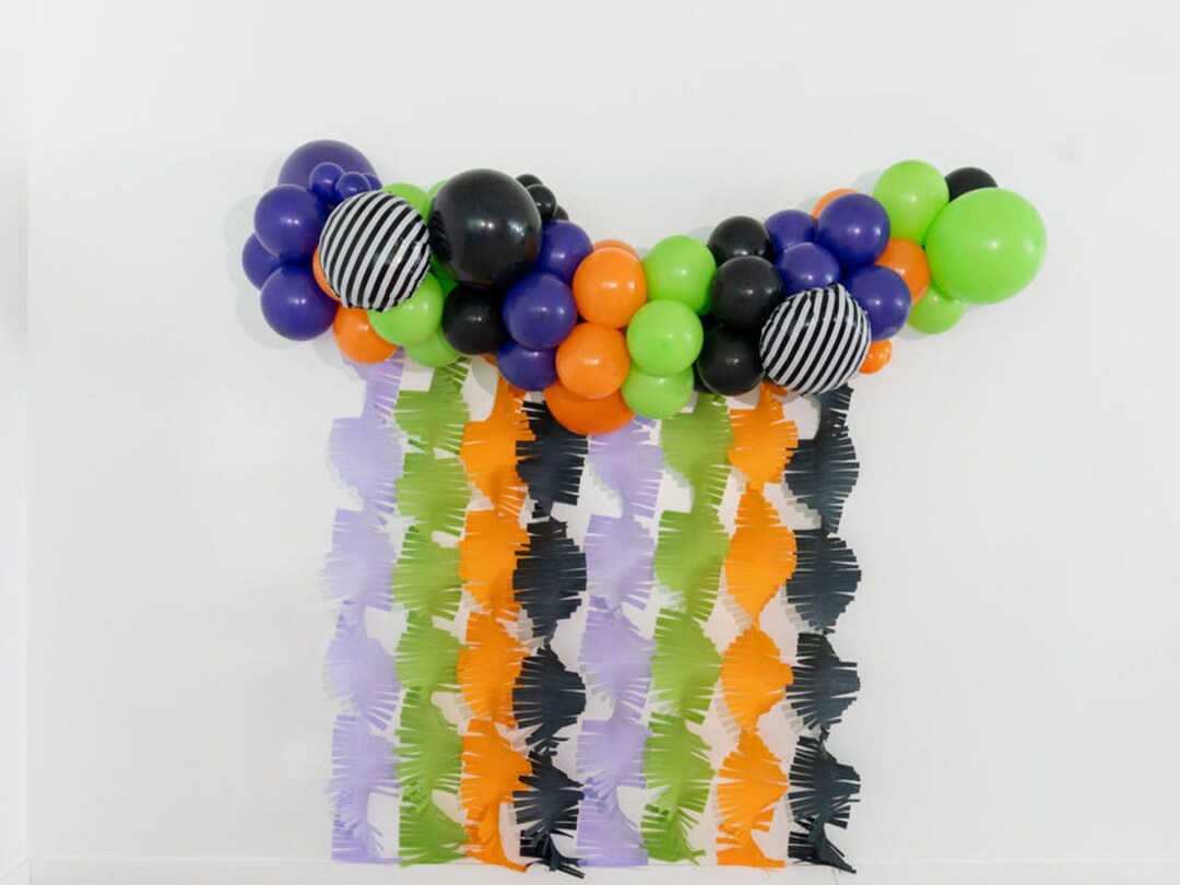 Spooky Crepe Paper Bundle, Halloween Backdrop, Pumpkin Party, Spooky ...