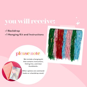 Christmas Backdrop and Fringe Garland Friendsmas Fringe Garland ...