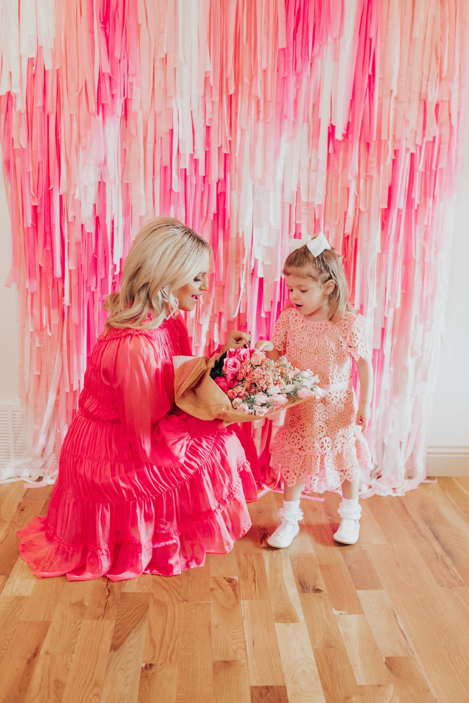 Pretty in Pink Party Fringe Backdrop Pink Photo Backdrop - Etsy