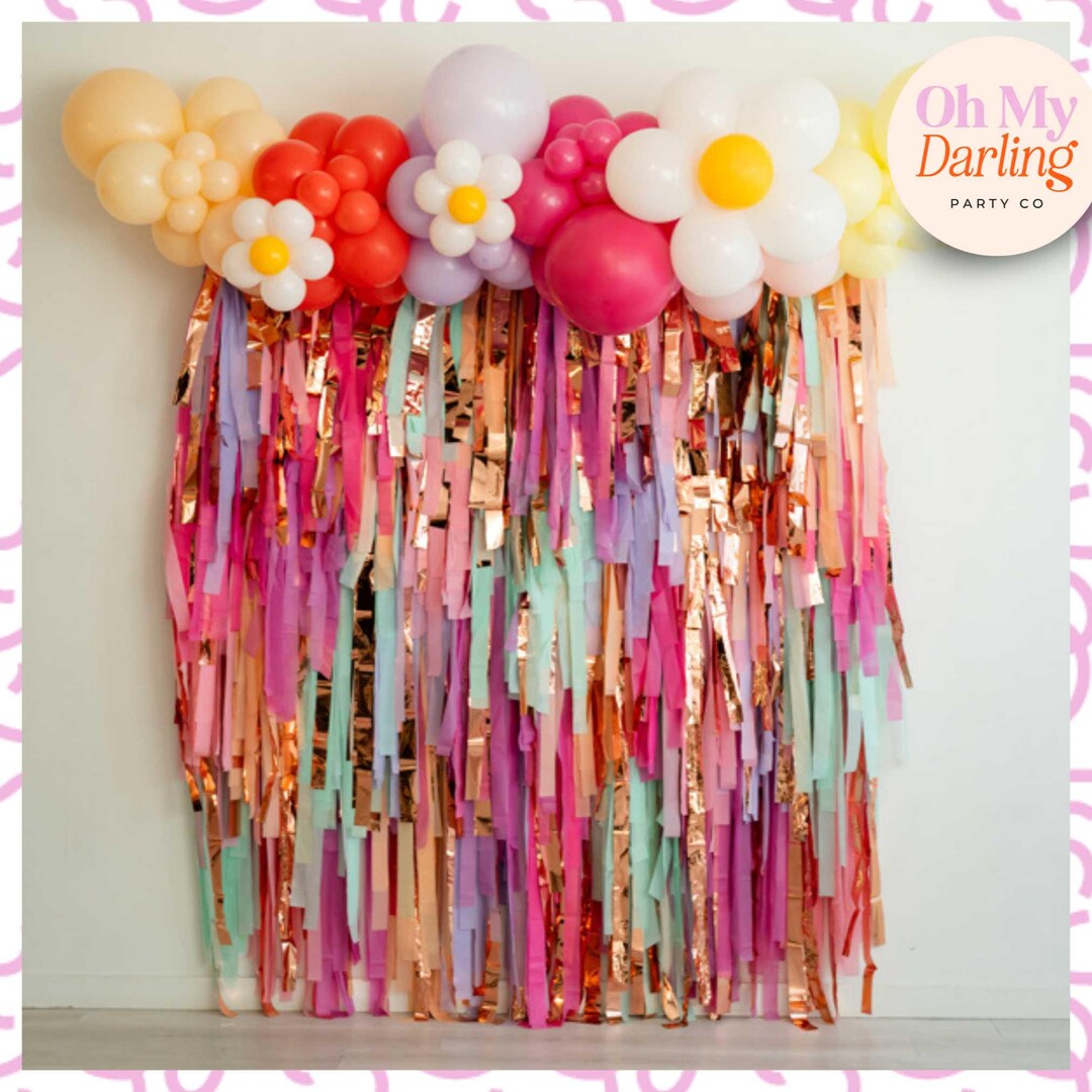 Flower Power Streamers – Retro 70’s Bachelorette Party Decor for Brides ...