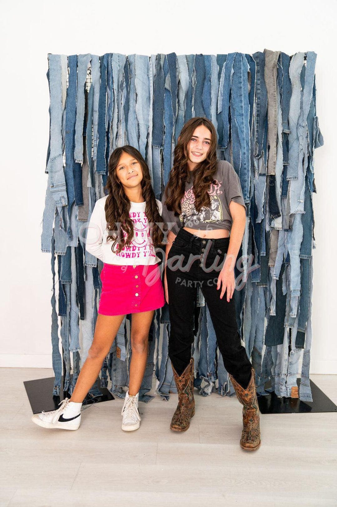 Denim Backdrop, Denim Party Backdrop, Denim Strips Backdrop, Blue Jean ...