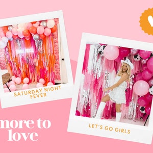 Mean Girls Bachelorette Fringe Backdrop Pink Party Decor - Etsy