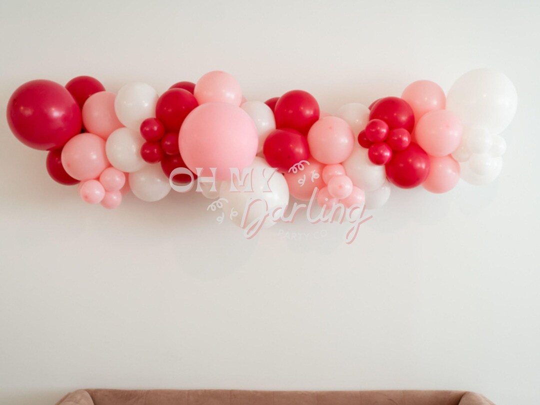Pretty in Pink Balloon Kit, Pink Balloon Garland, Bachelorette Party ...